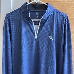 Rhoback | Shirts | Rhoback Pullover Mens Large Blue Long Sleeve 4 Zip ...